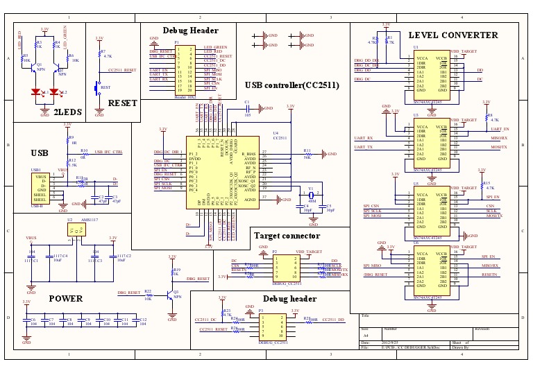 CC Debugger Schematic | PDF | Computer Engineering | Computing And ...