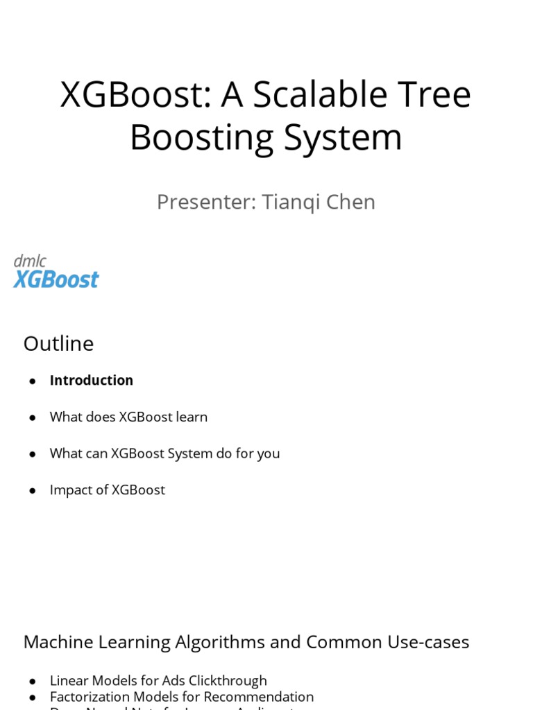Xgboost Presentation | PDF | Applied Mathematics | Areas Of Computer ...