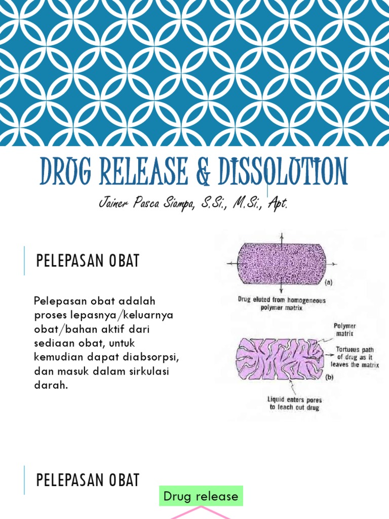 Drug Release & Dissolution | PDF