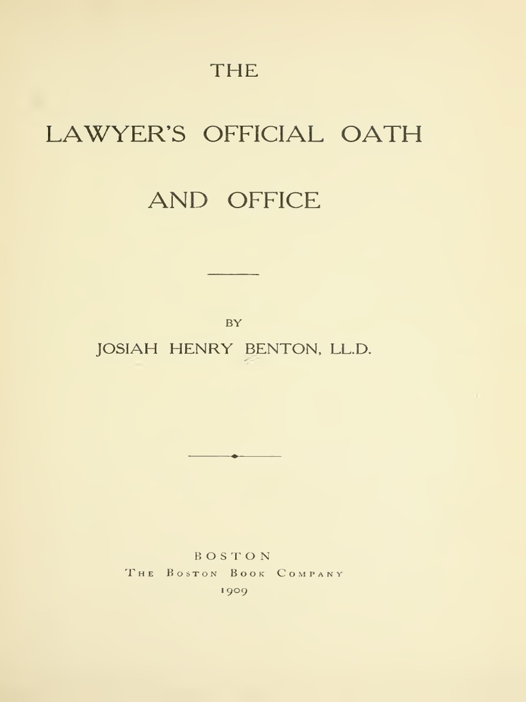 Lawyer S Official Oath and Office PDF | PDF | Lawyer | Oath Of Office