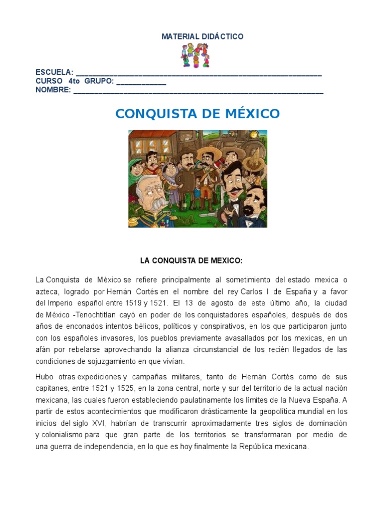 Hist - La Conquista de México | PDF | Imperio español | Hernán Cortés