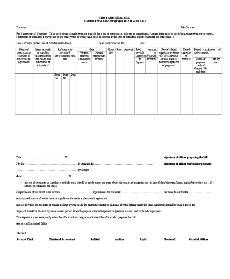 File 2 First Final Bill130707 | PDF | Payments | Cheque