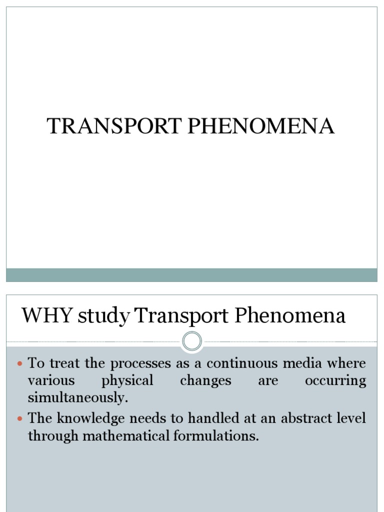 Transport Phenomena | PDF | Transport Phenomena | Boundary Layer