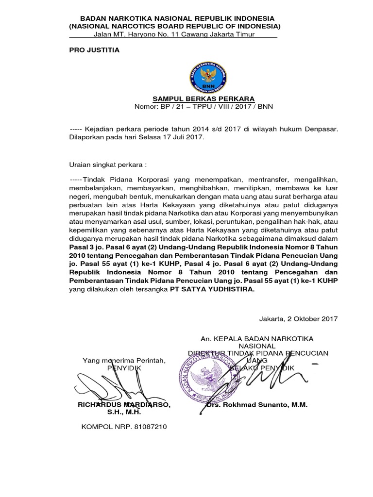 Sampul Berkas Perkara | PDF | Politik