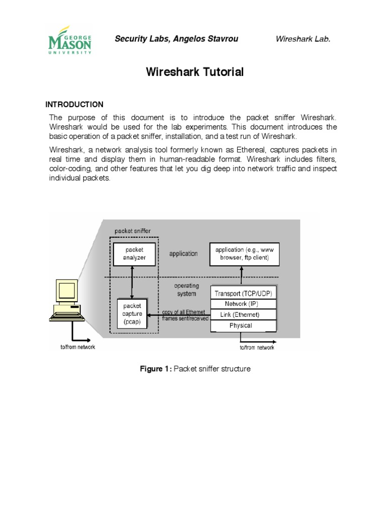 Wireshark Tutorial Pdf Transmission Control Protocol Network Packet