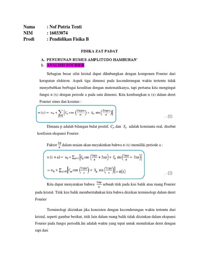 Dimensi Periode dan Kisi Balik Fisika Zat Padat | PDF | Sains & Matematika