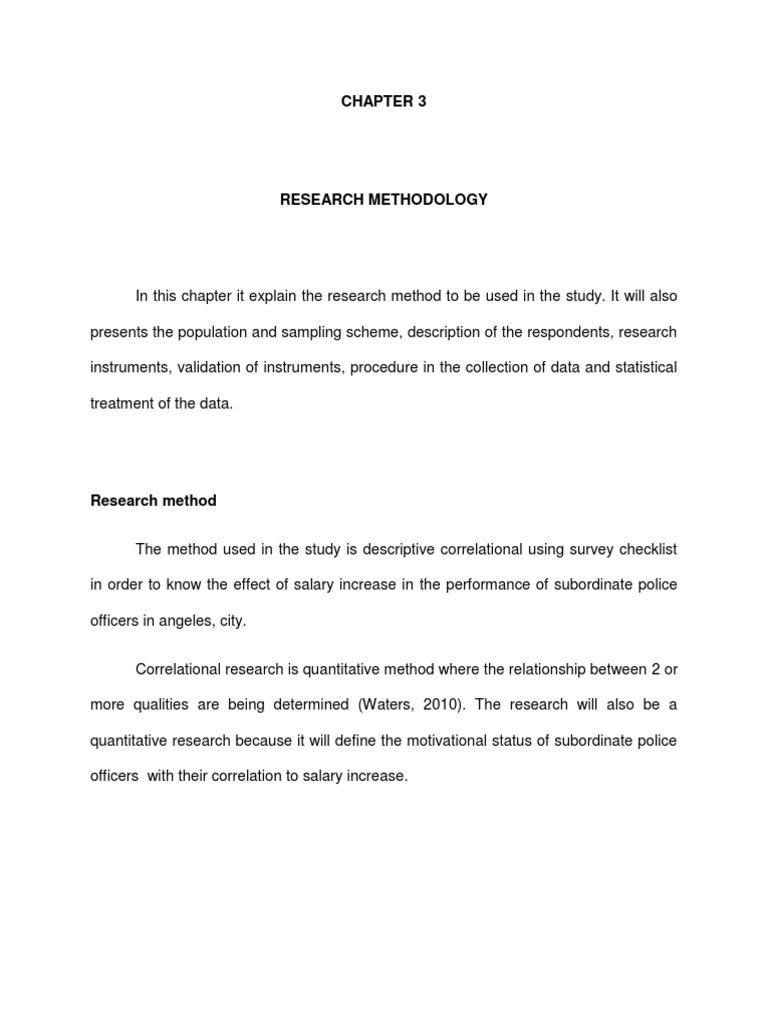 Chapter 3 (Final) | PDF | Sampling (Statistics) | Validity (Statistics)