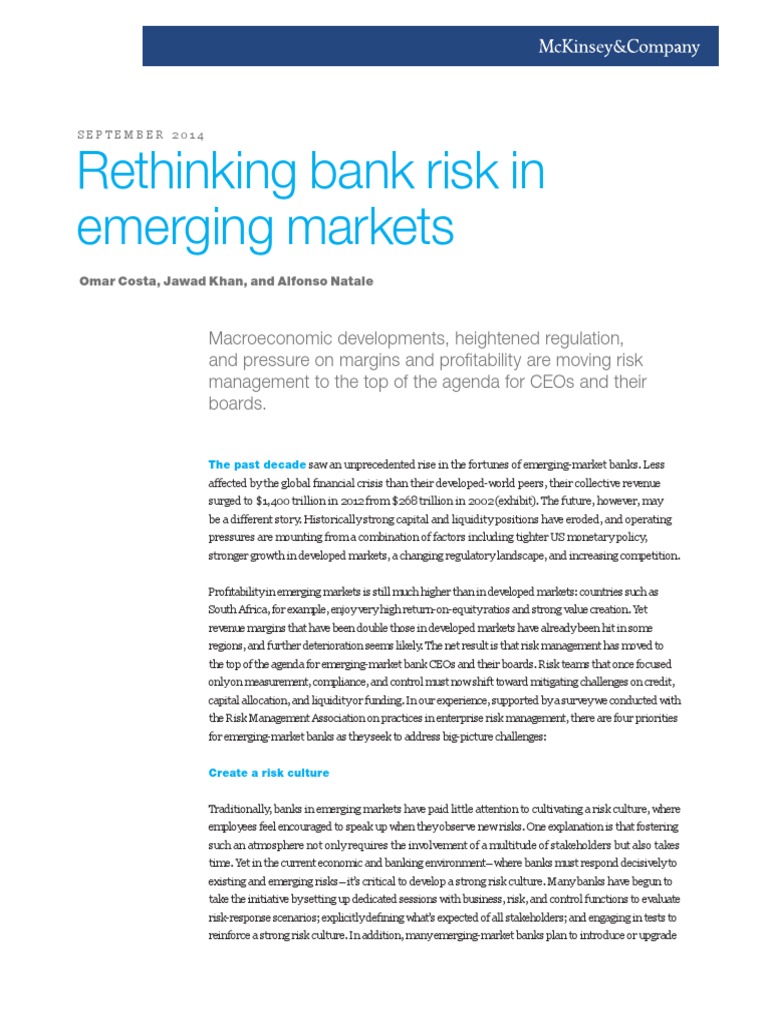 Mckinsey Full Article | PDF | Banks | Risk Management