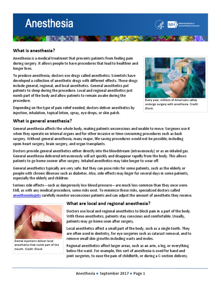What Is Anesthesia?: Every Year, Millions of Americans Safely Undergo ...