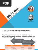 Ser vs. Estar: Doctor & Place Guide | PDF | Morphology | Semantic Units