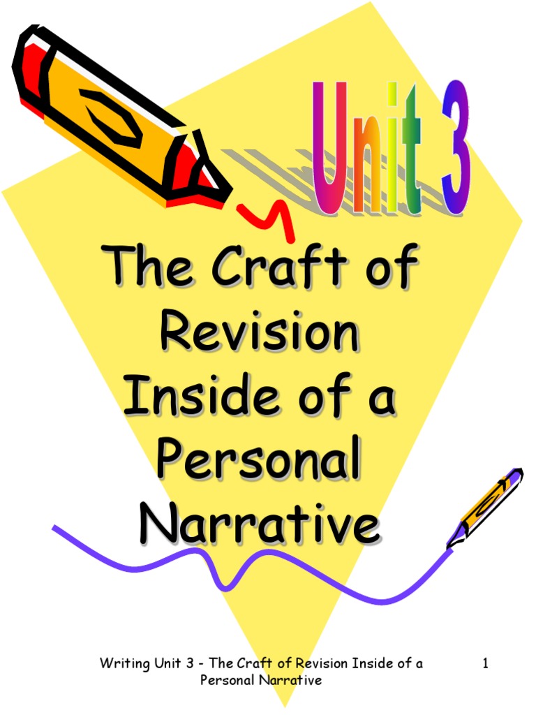 The Craft of Revision Inside of A Personal Narrative | PDF | Narrative