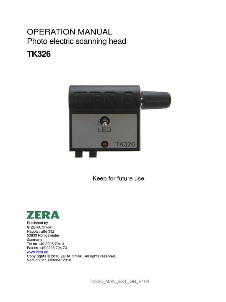 tk326 Man Ext GB v102 | PDF | Light Emitting Diode | Electrical Engineering