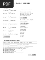 To The Top Plus 1 - Test 1 | PDF