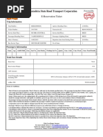 RedBus Ticket Format | PDF | Ticket (Admission) | Public Transport