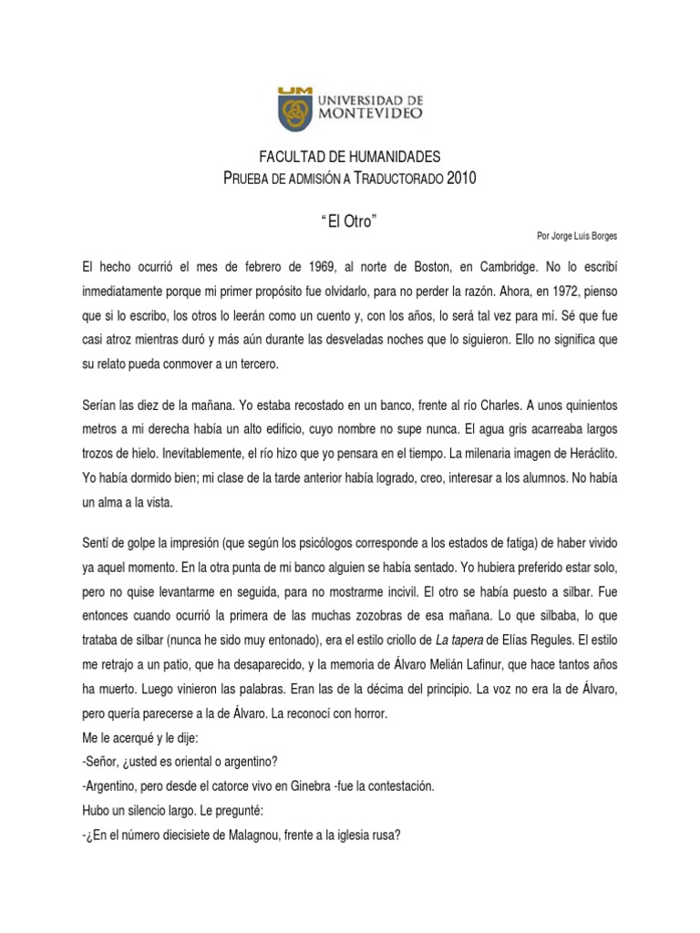El Otro Borges PDF | PDF | Intertextualidad | Idiomas