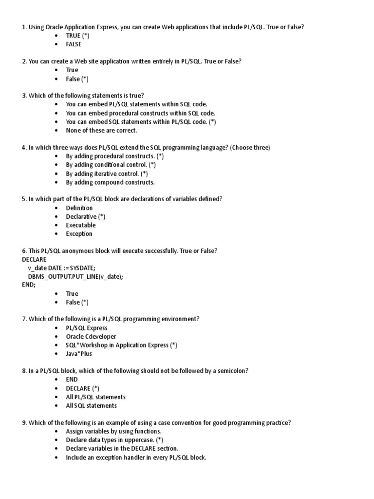 PLSQL Semestar1 MidTerm Sa Resenjima | PDF | Control Flow | Pl/Sql