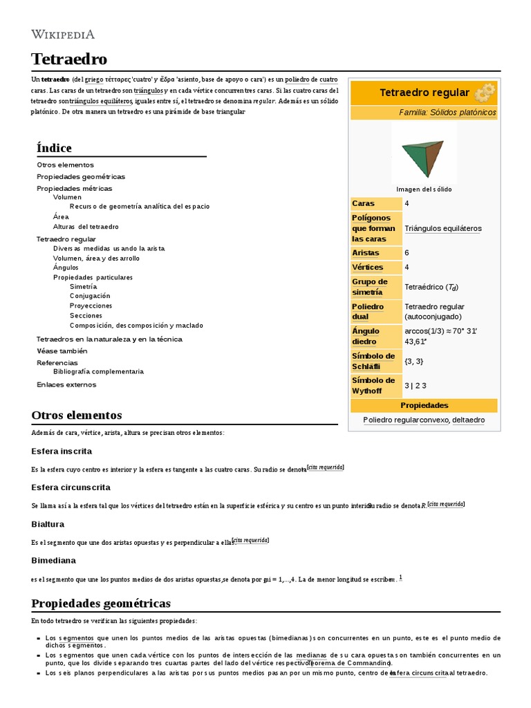 Tetra Edro | PDF | Tetraedro | Triángulo