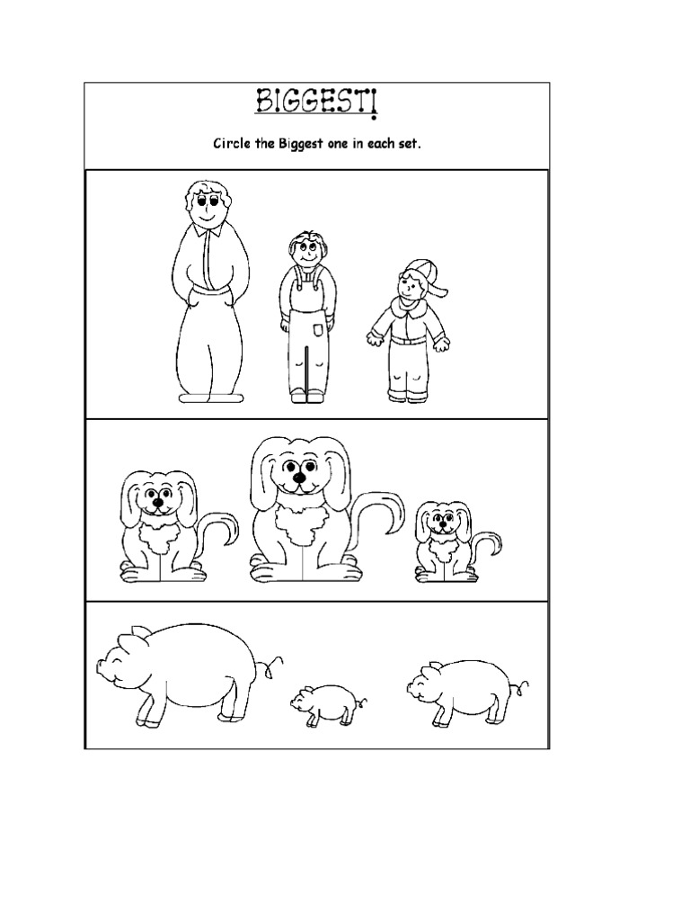 Opposites Kindergarten Worksheet | PDF