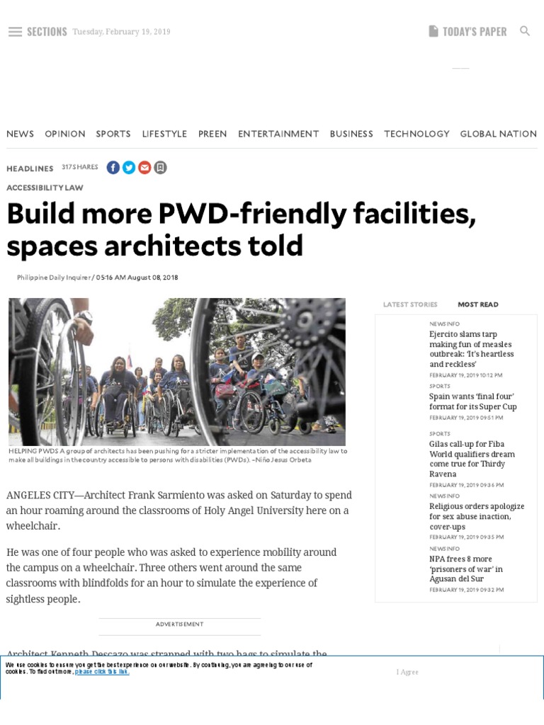 Build More PWD-friendly Facilities, Spaces Architects Told - Inquirer ...