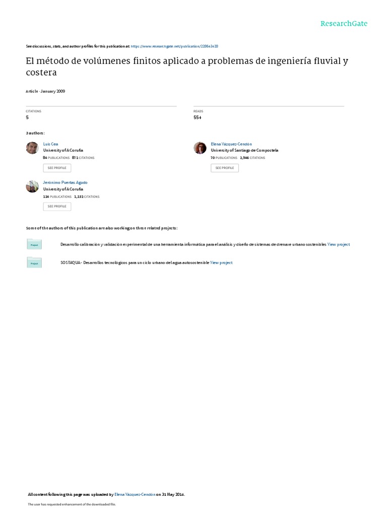 El Metodo de Volumenes Finitos Aplicado A Problema | PDF | Turbulencia ...