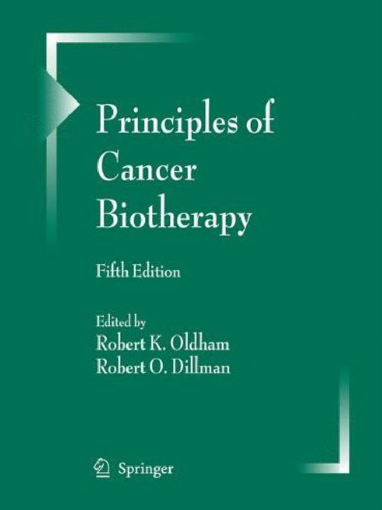 Principle of Cancer Biotherapy | PDF | Immunotherapy | Biopharmaceutical