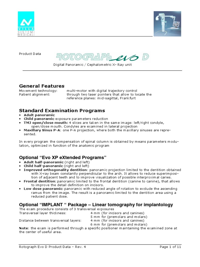Rotograph EVO | PDF | Digital Image | Usb