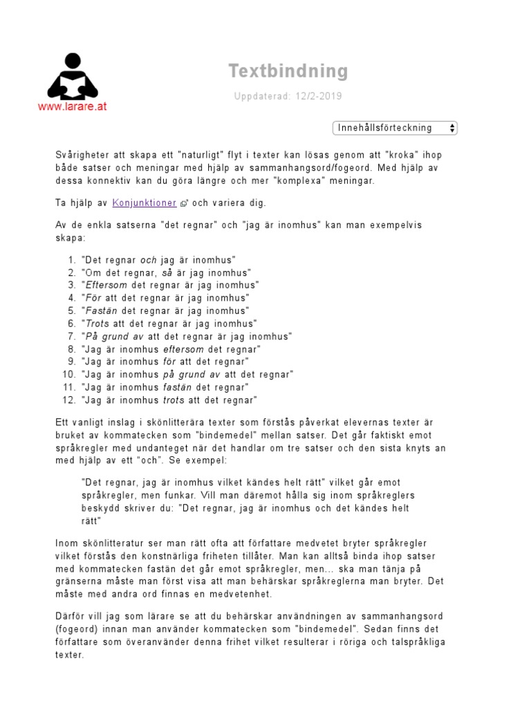 Sambandsmarkörer | PDF