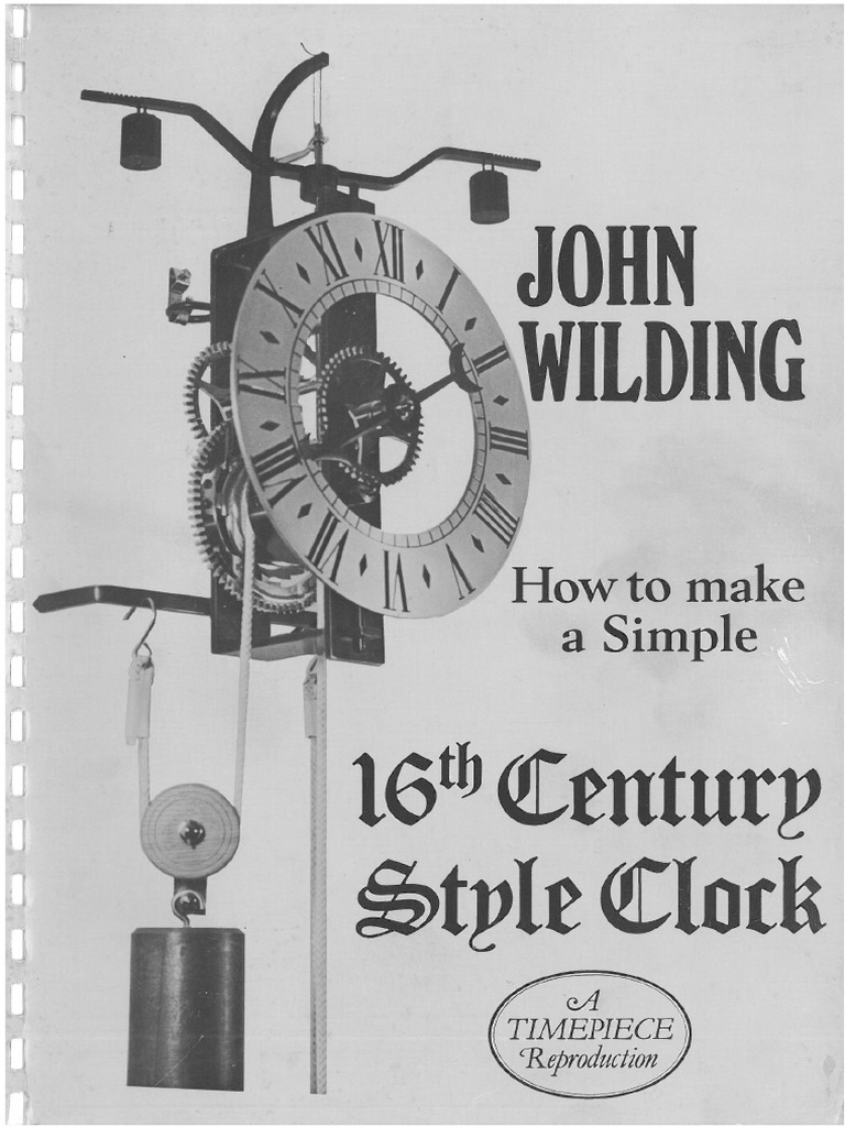 _John Wilding 16th Century Clock Cover