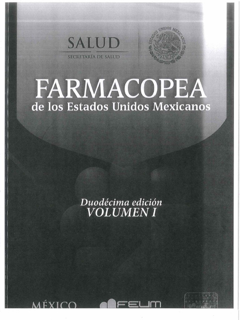 FEUM 12 Agua Para Uso Farmacéutico