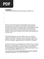 The Pirahã Language | PDF | Linguistics | Tone (Linguistics)
