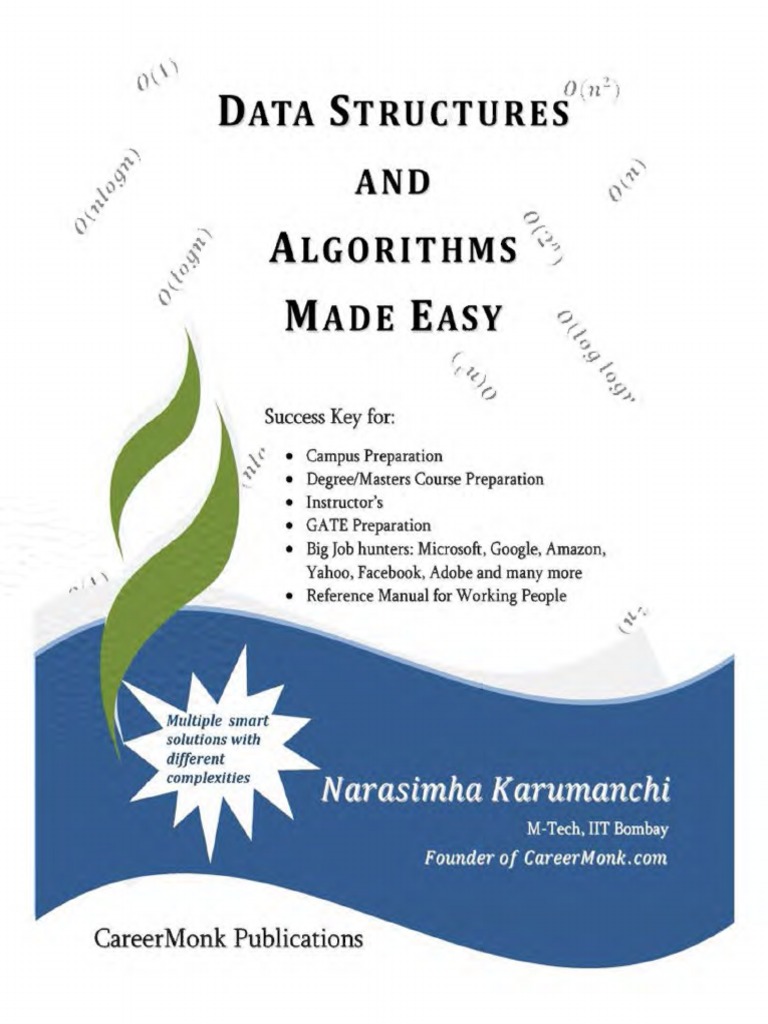 Data Structures and Algorithms Made Easy Narasimha Karumanchi PDF | PDF Data Structures and Algorithms Made Easy Narasimha Karumanchi PDF | PDF