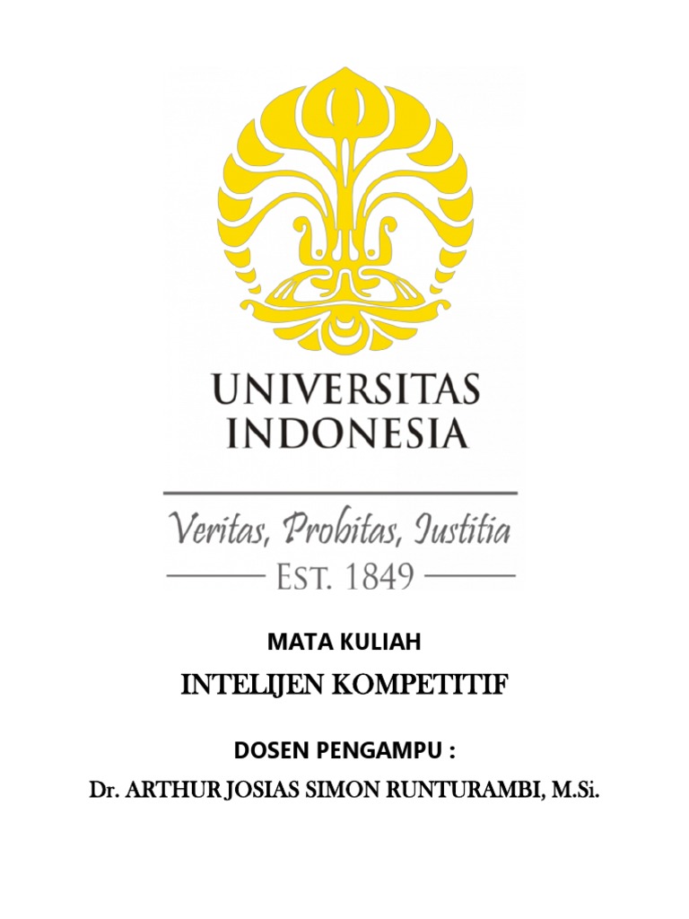 Proses dan Nilai Intelijen Kompetitif | PDF