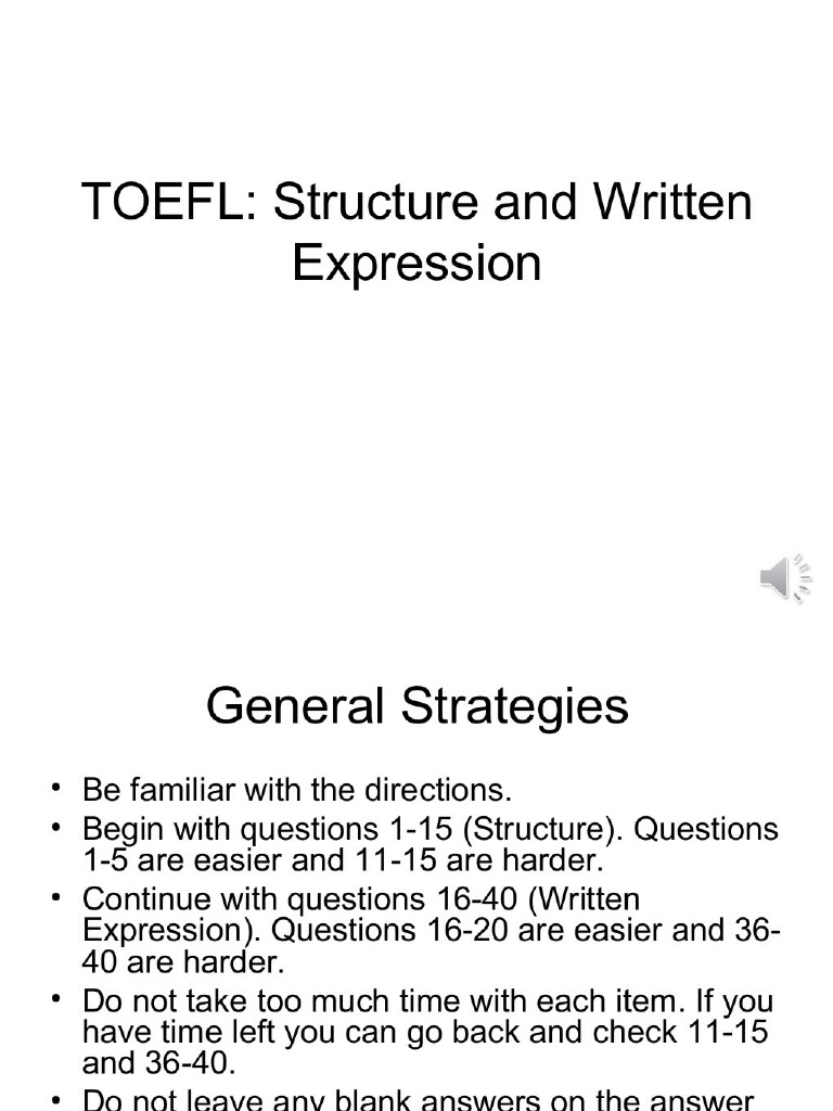 TOEFL Skill 1-60 | PDF