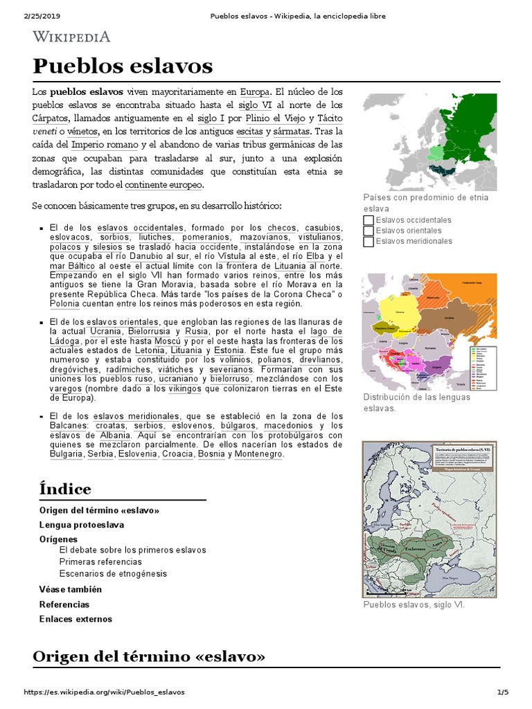 Pueblos Eslavos - Wikipedia, La Enciclopedia Libre | Eslavos | Grupos ...