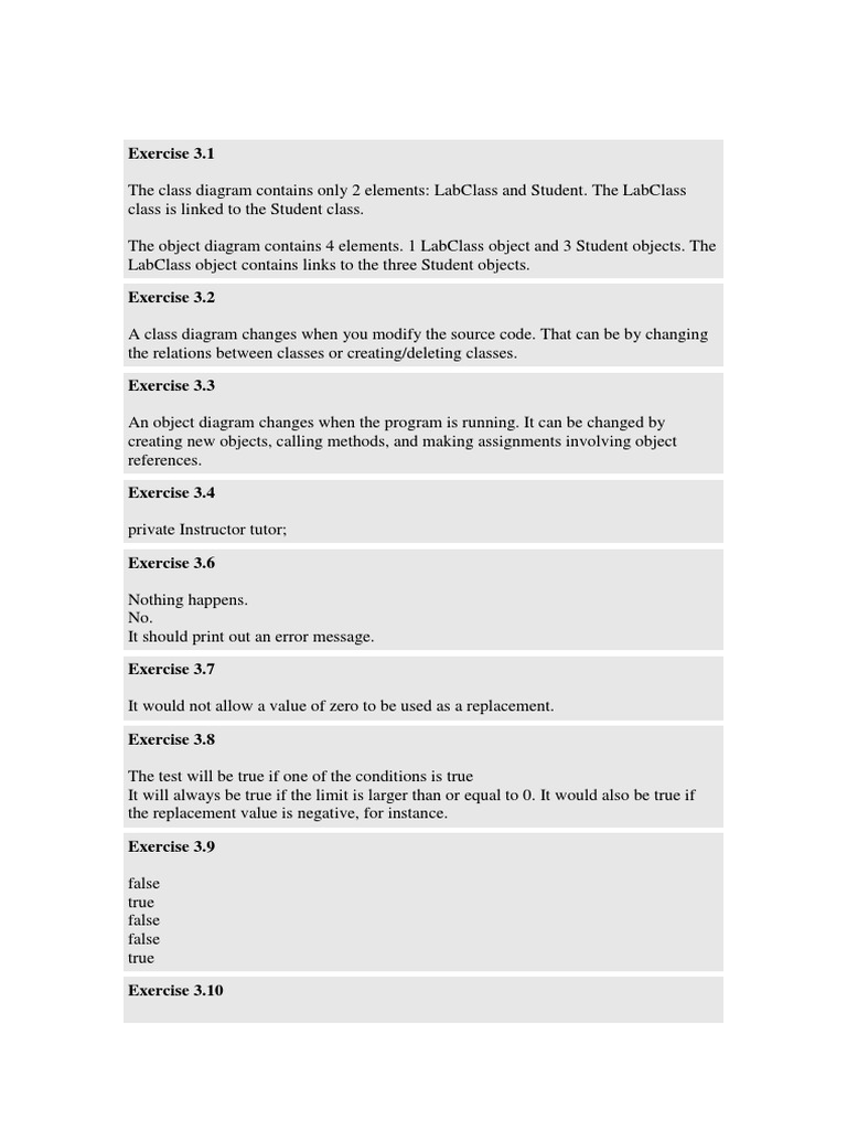 Objects First With Java Chapter 3 | PDF | Class (Computer Programming ...
