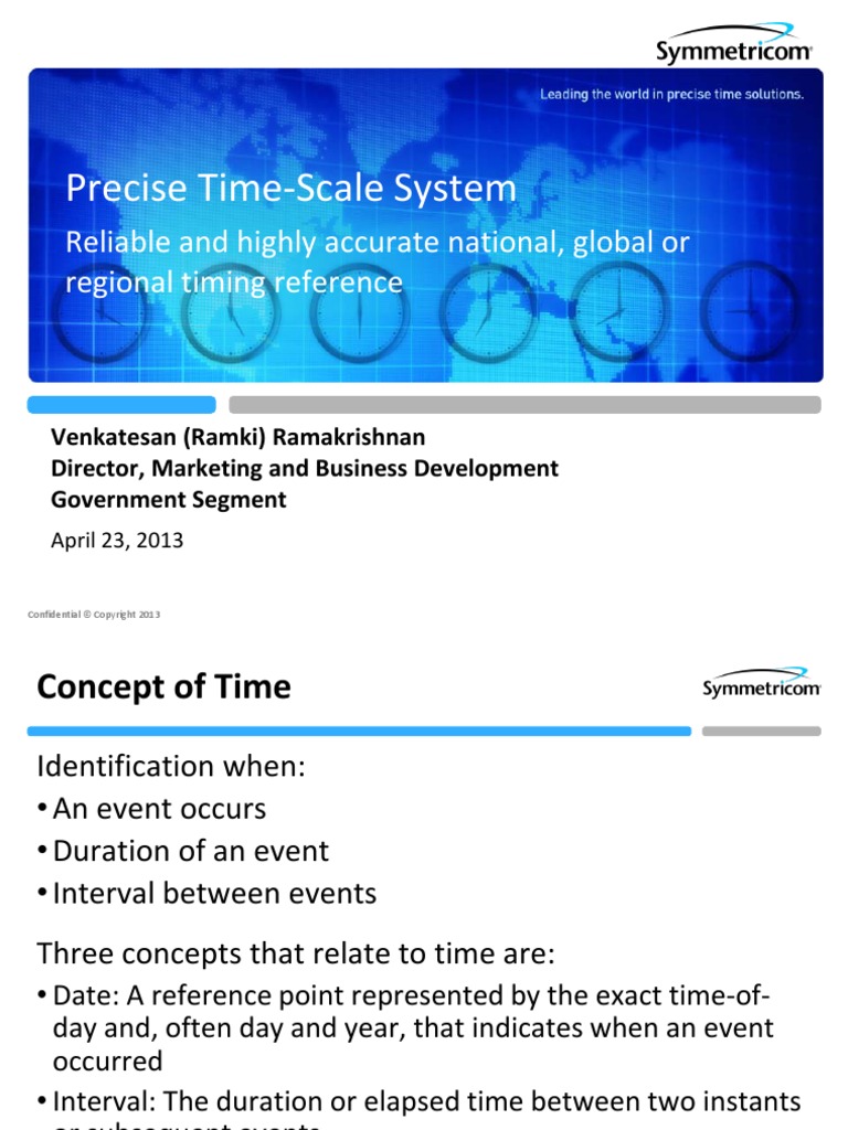 PreciseTimeScaleSystem - Webinar | PDF | Time | Electronics