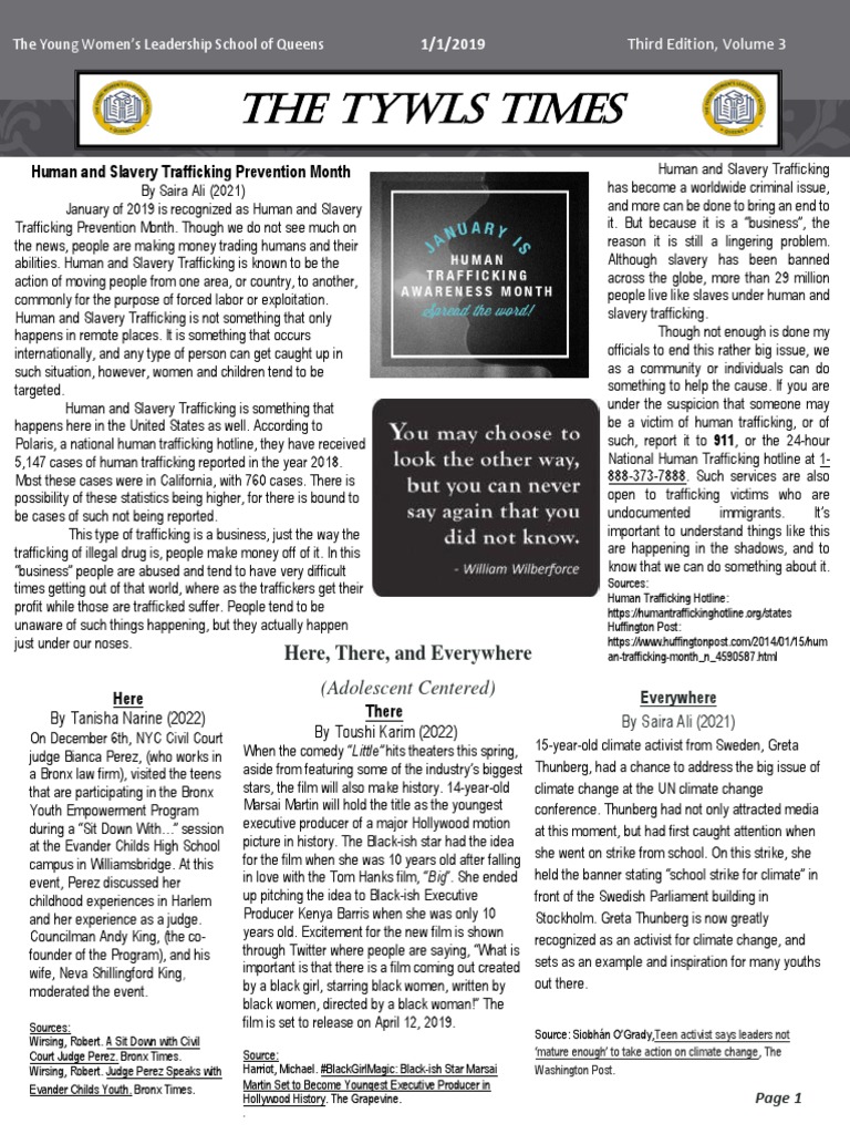 The TYWLS Times - January 2019 Edition | PDF | Elvis Presley | Sex