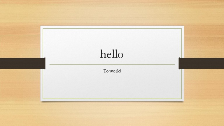 Hello | PDF
