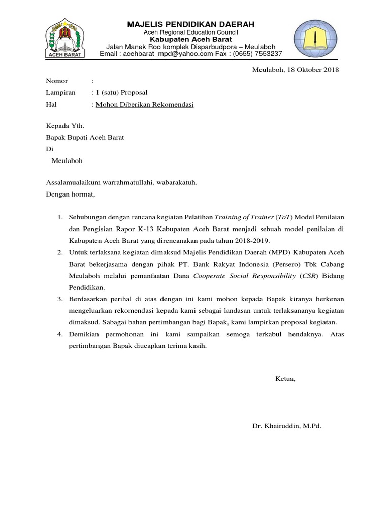 Surat Proposal | PDF