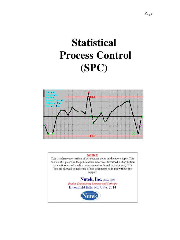Statistical Process Control (SPC) Fundamentals in 7 Steps | PDF ...