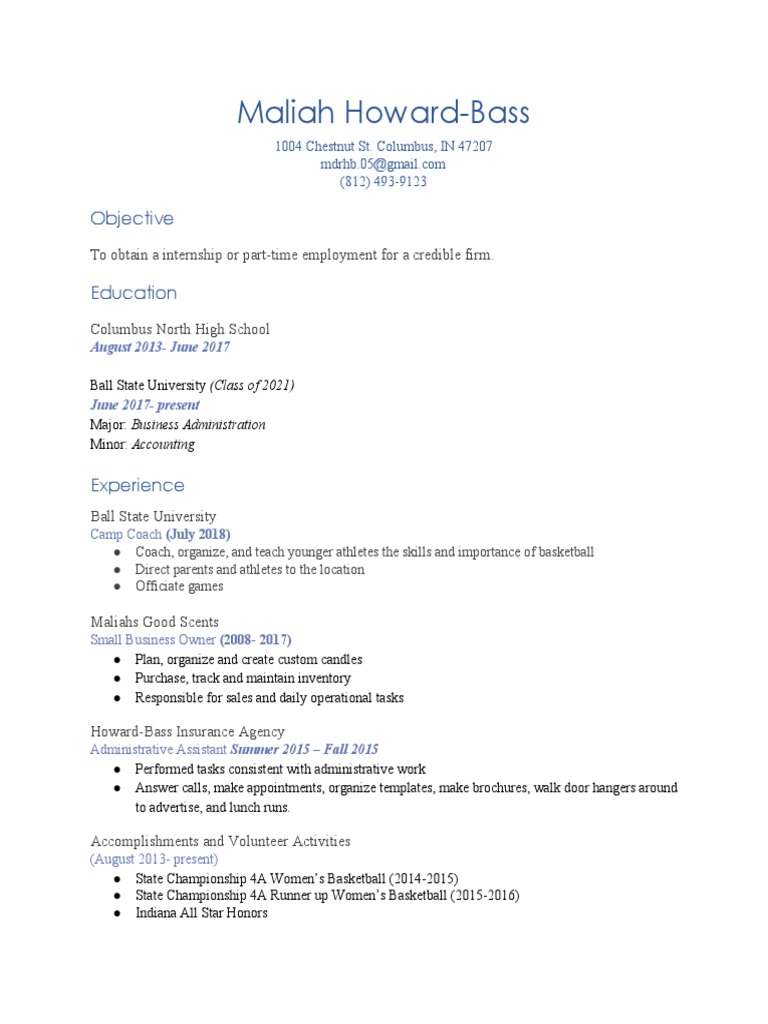2019 Resume 4 | PDF