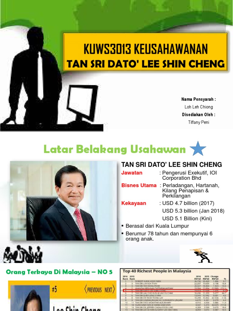 Tan Sri Dato Lee Shin Cheng | PDF