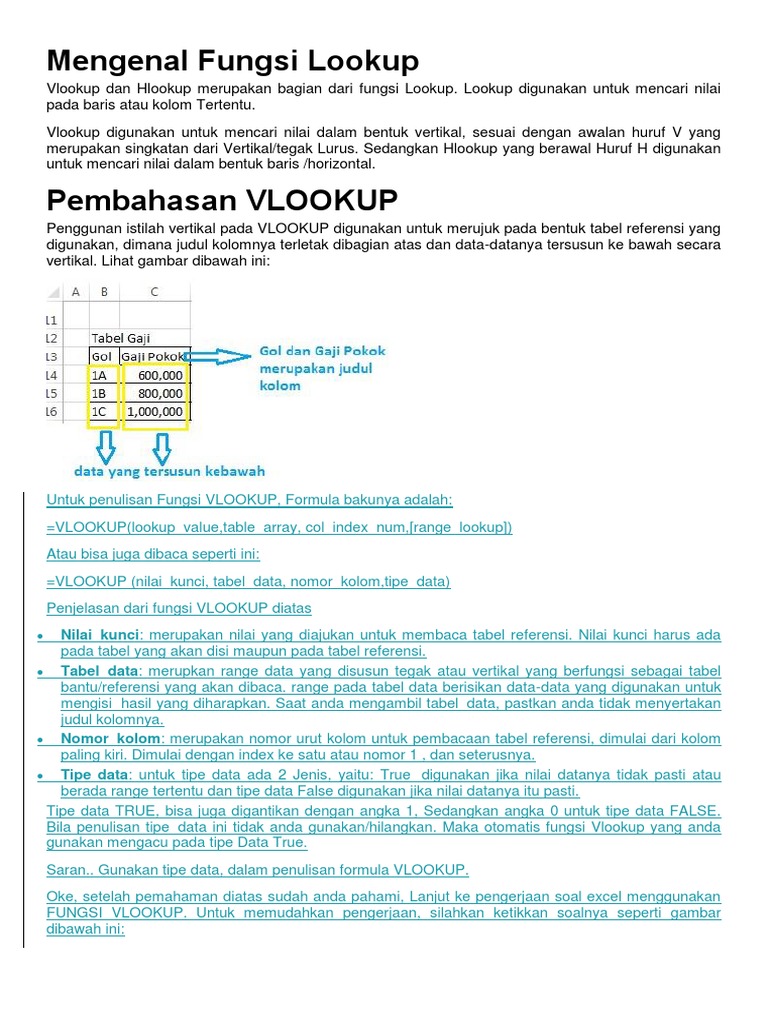 Mengenal Fungsi Lookup | PDF