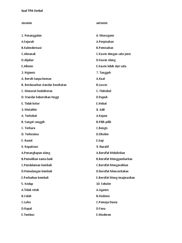 Test Tpa Pdf