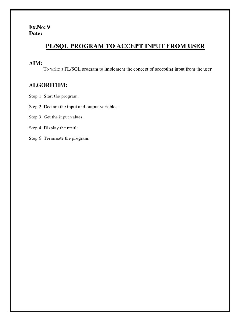 PL-SQL Lab Programs | PDF | Subroutine | Parameter (Computer Programming)