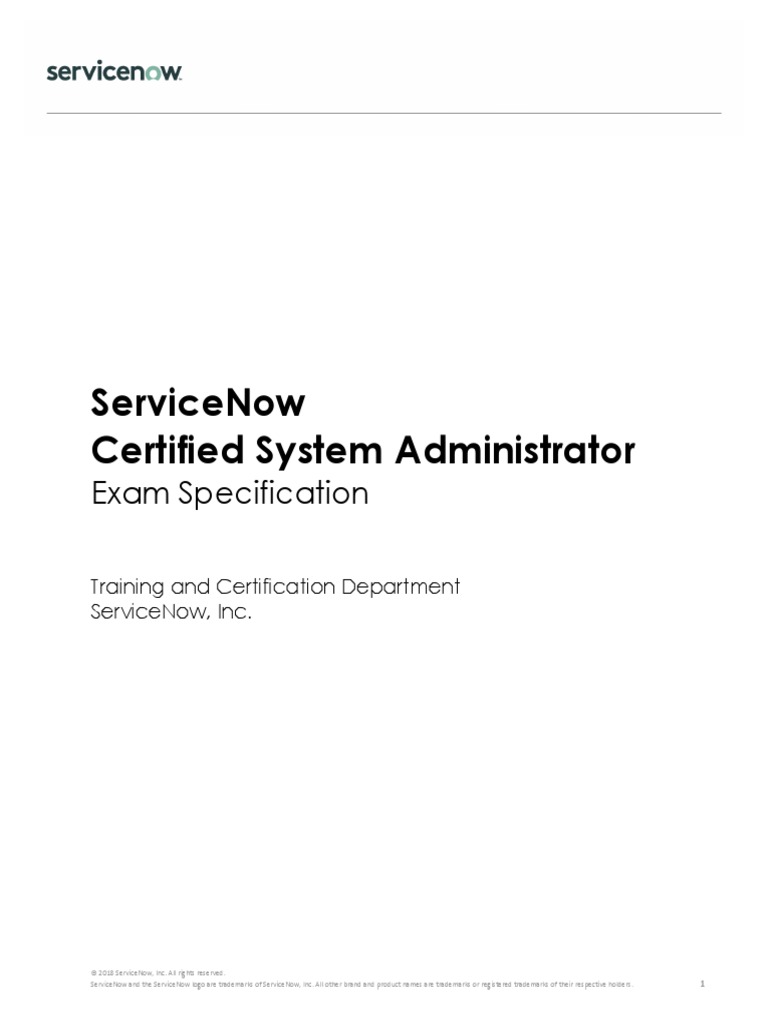 Servicenow Sys Admin Exam Specs Kingston | PDF | Multiple Choice | Test ...