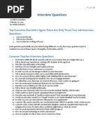 P&G Interview Questions Compiled | PDF | Goal | Cognition