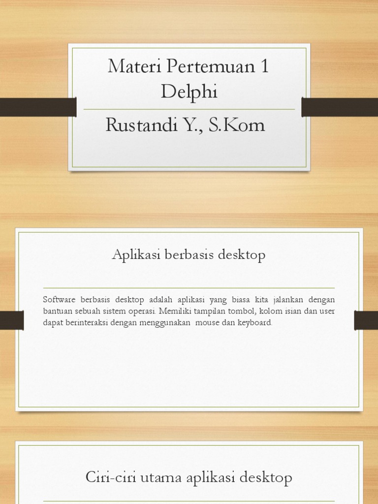 Materi Algoritma Lanjut Delphi | PDF | Komputer