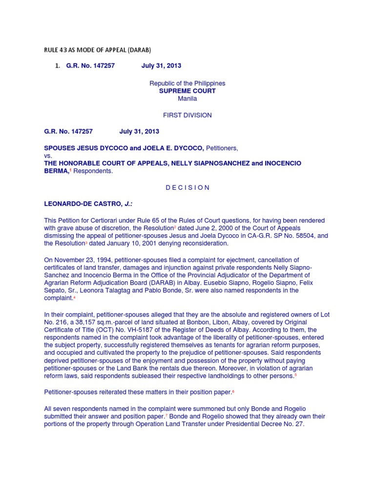 Rule 43 As Mode of Appeal | PDF | Certiorari | Court Of Appeal Of Singapore