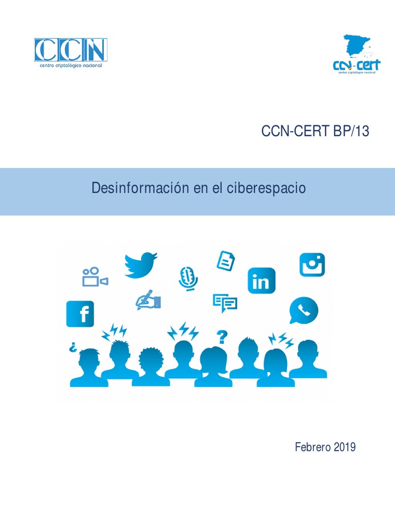 CCN-CERT - BP - 13 - Desinformación en El Ciberespacio PDF | PDF | Democracia | Ideologías políticas